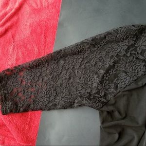 Belldini | Tops | Belldini Lace Sleeve Black Tunic 2x | Poshmark